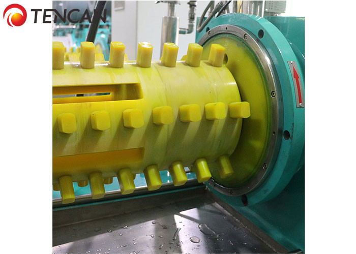 18.5KW Ceramic Spray Glaze Grinding Bead Mill Machine For Sub Micron ...
