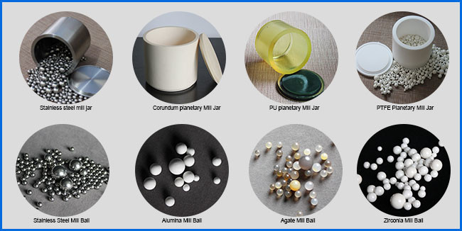 1L Dual Planetary Ball Mill 140-1120 RPM Nano Powder Milling For ...